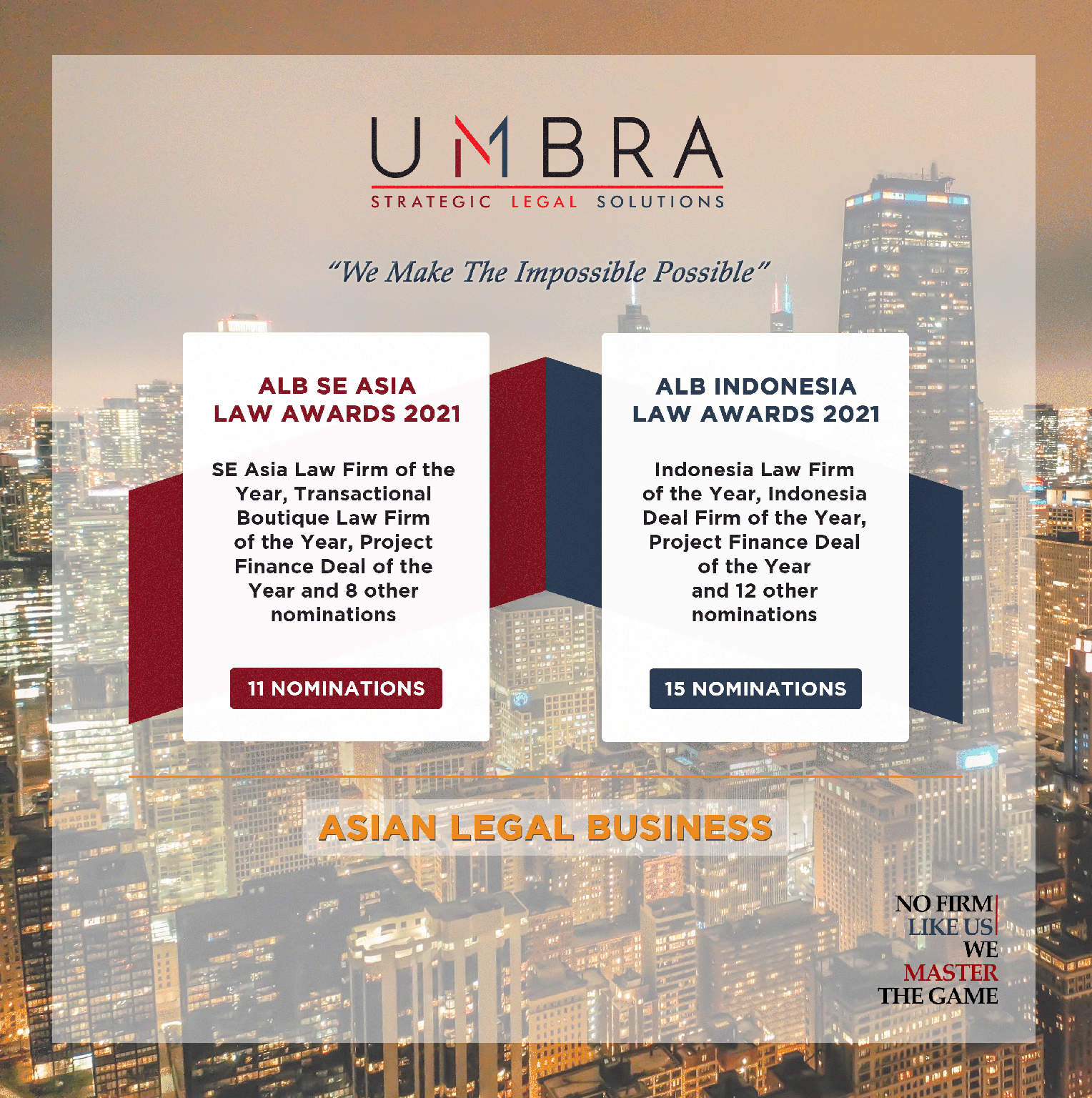 UMBRA | ALB SE Asia Law Awards and ALB Indonesia Law Awards 2021